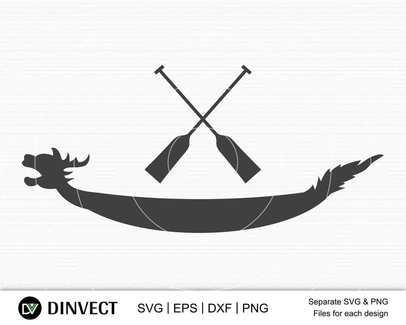 Dragon Boat Racing SVG, Dragon boat Svg, Dragon Boat Racing silhouettes ...