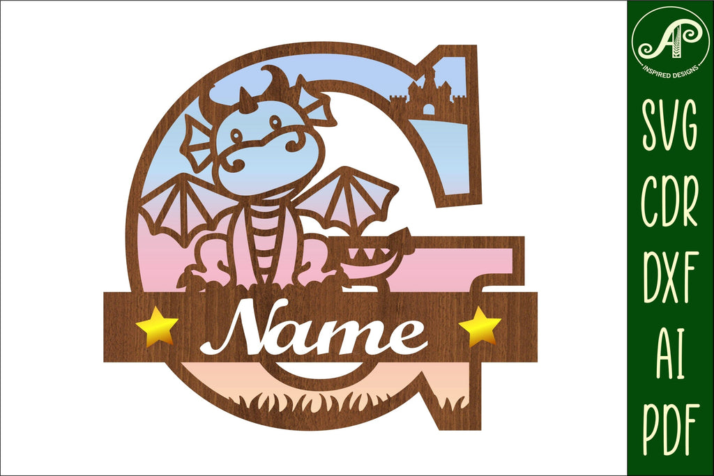 Dragon Capital Monogram Letter G SVG Cut - So Fontsy