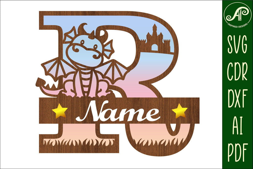 Dragon Capital Monogram Letter R SVG Cut - So Fontsy