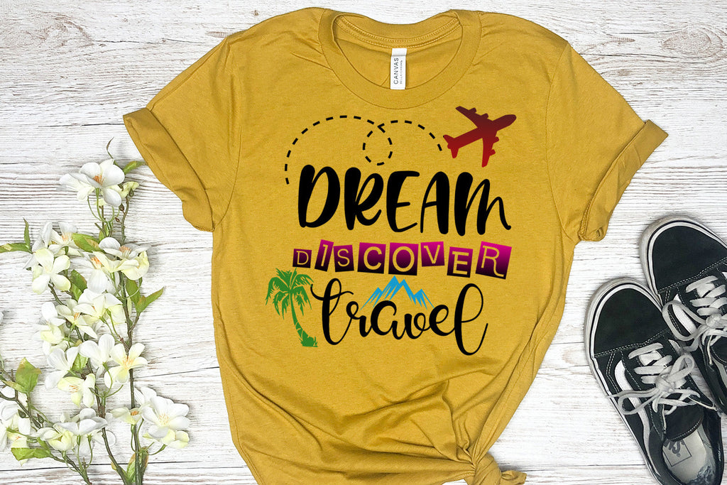 Dream Discover Travel Sublimation Design - So Fontsy