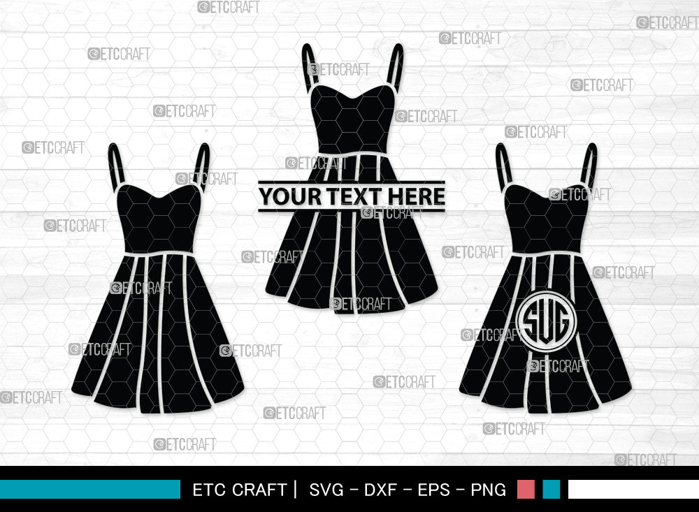 Dress Monogram SVG | Women's Dresses Svg | Dresses Svg | Gown Svg ...