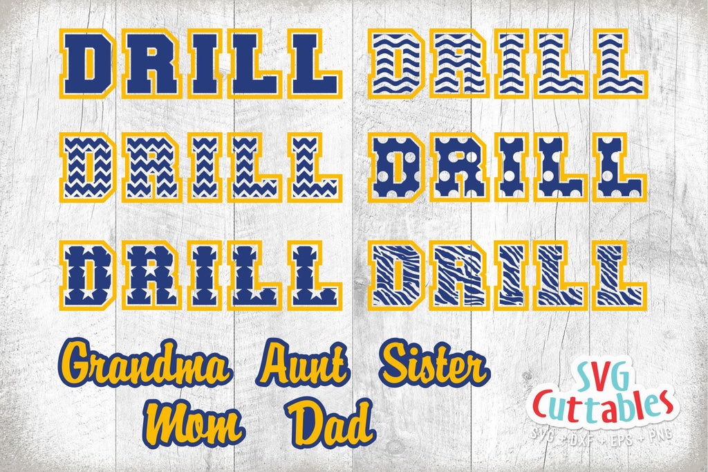 Drill svg - Drill Team Cut File - Drill Template 0010 - svg - eps - dx ...