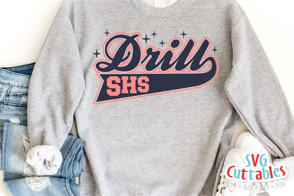 Drill svg - Drill Team Cut File - Drill Template 008 - svg - eps - dxf ...