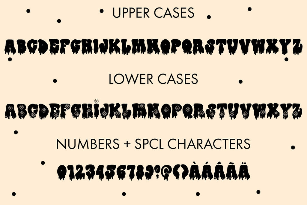 Drip Drop - A Retro Dripping Font - So Fontsy