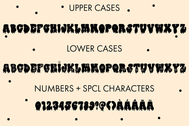 Drip Drop - A Retro Dripping Font - So Fontsy