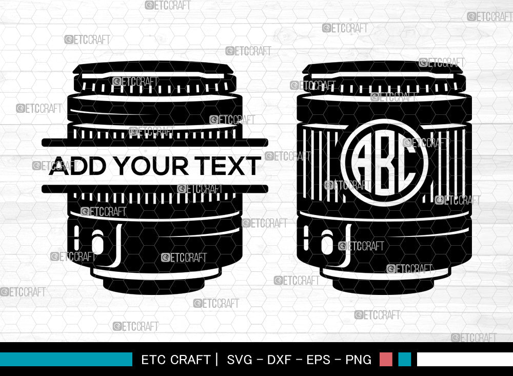 DSLR Camera Monogram SVG, DSLR Camera SVG, Digital Camera Svg, Split ...