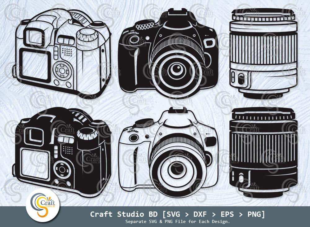 DSLR Camera Silhouette, DSLR Camera SVG, Digital Camera Svg, Camera ...