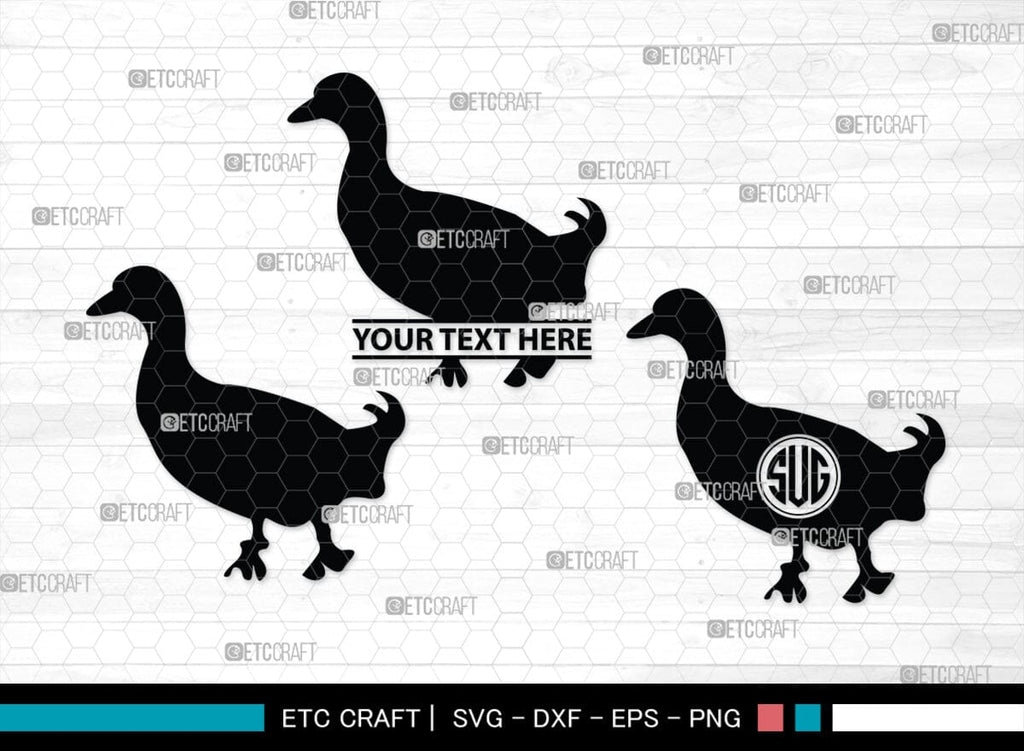 Duck Monogram, Duck Silhouette, Duck SVG, Flying Duck Svg, Hunting Svg ...