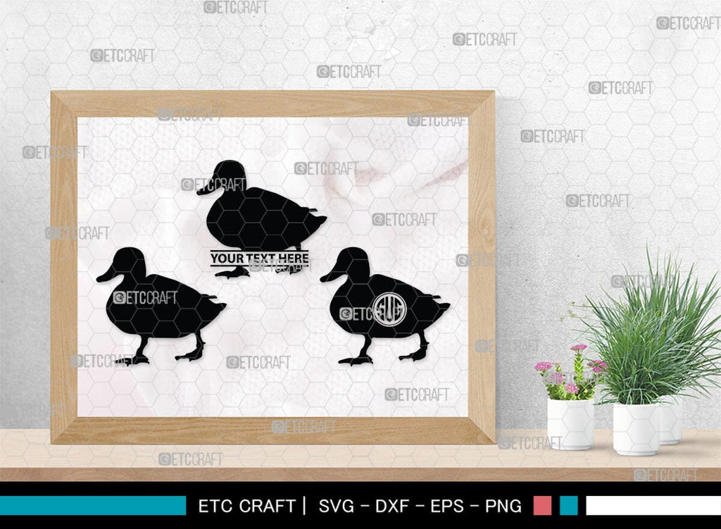 Duck Monogram, Duck Silhouette, Duck SVG, Flying Duck Svg, Hunting Svg ...