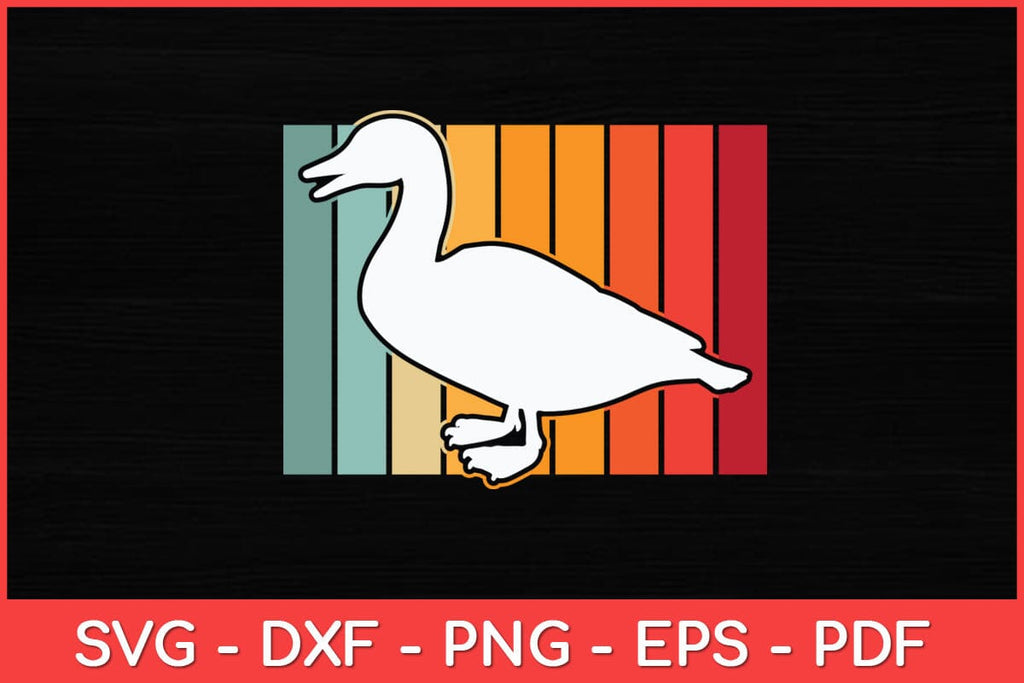 Duck Vintage - Distressed Duck Svg Design - So Fontsy