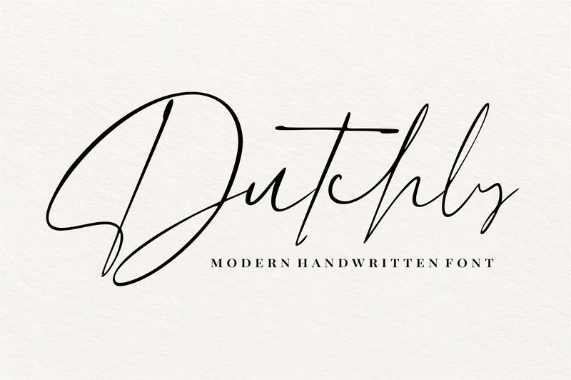Dutchly – Modern Handwritten - So Fontsy