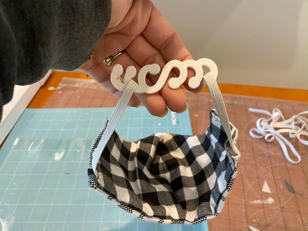 Ear Saver Face Mask Hook Design Template (3D Print STL & SVG) - So Fontsy