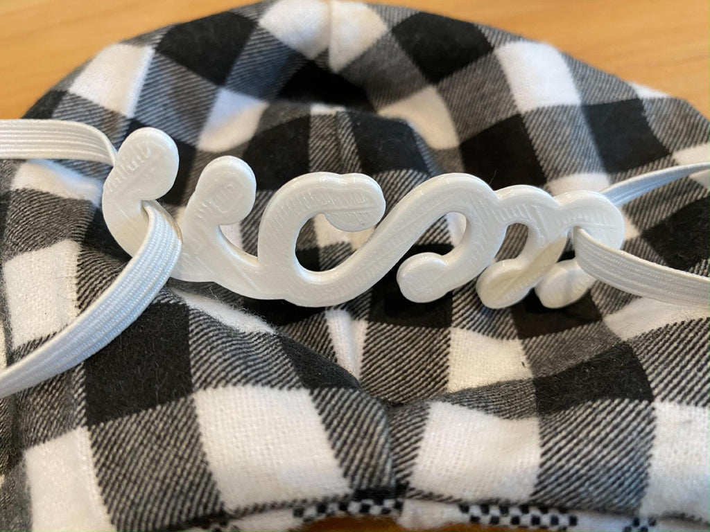 Ear Saver Face Mask Hook Design Template (3D Print STL & SVG) - So Fontsy