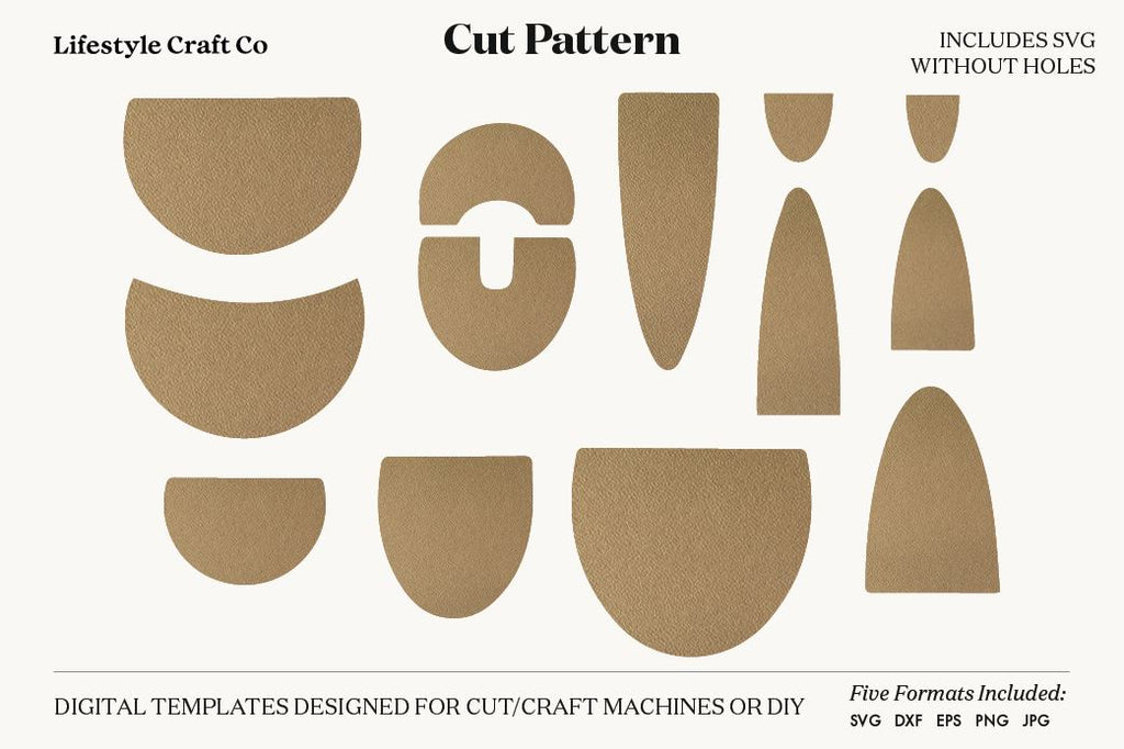 Earring SVG, Faux Leather Earring Templates, Cricut cut file - So Fontsy