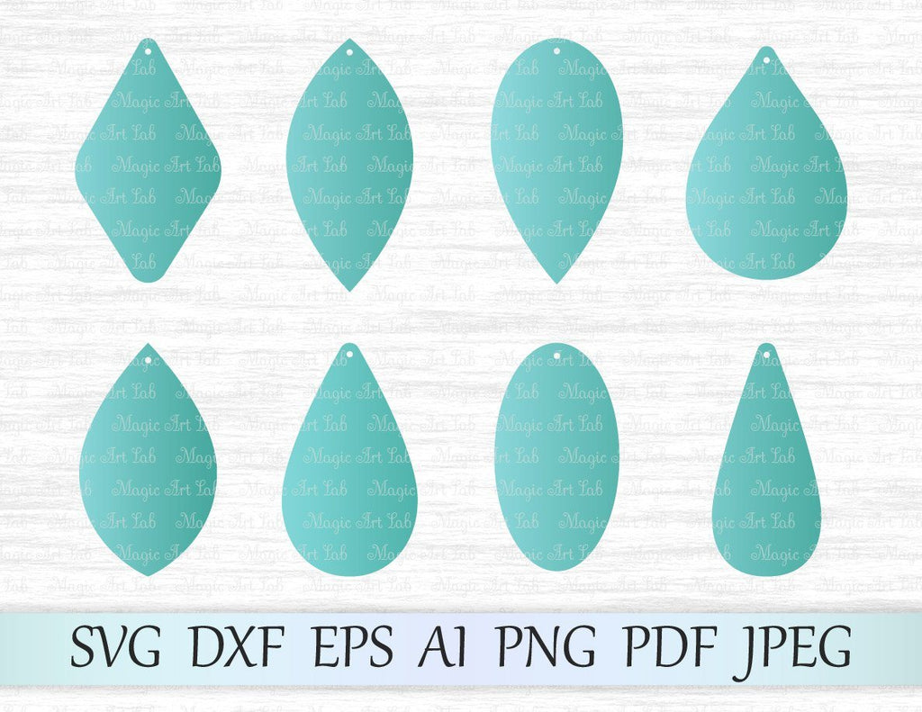 Earring templates cut files - So Fontsy