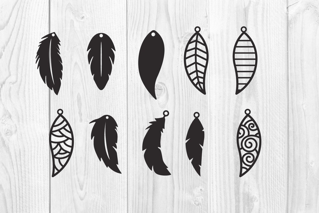 Earrings Svg Bundle, pendant Svg bundle - So Fontsy