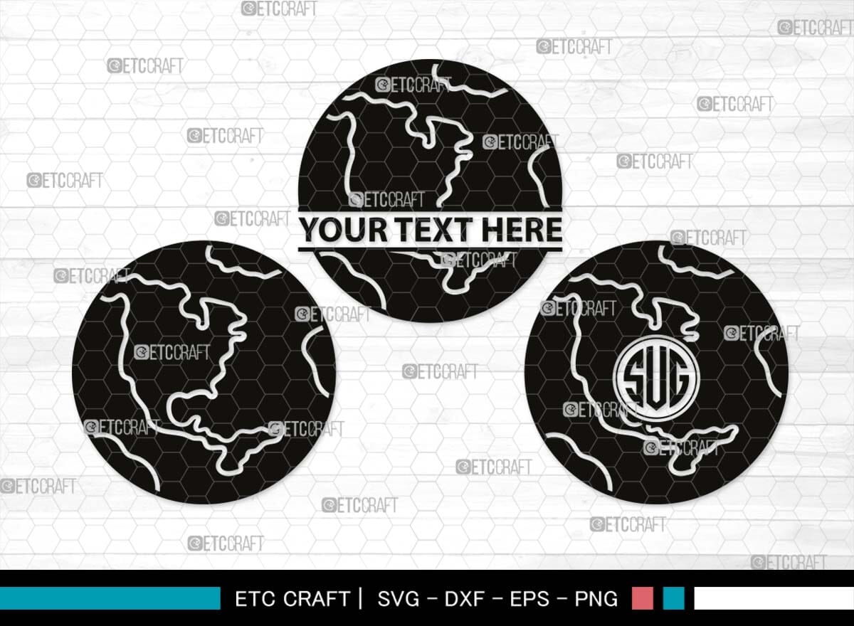 Earth Monogram, Earth Silhouette, Earth SVG, Planet Svg, World Svg, Un ...