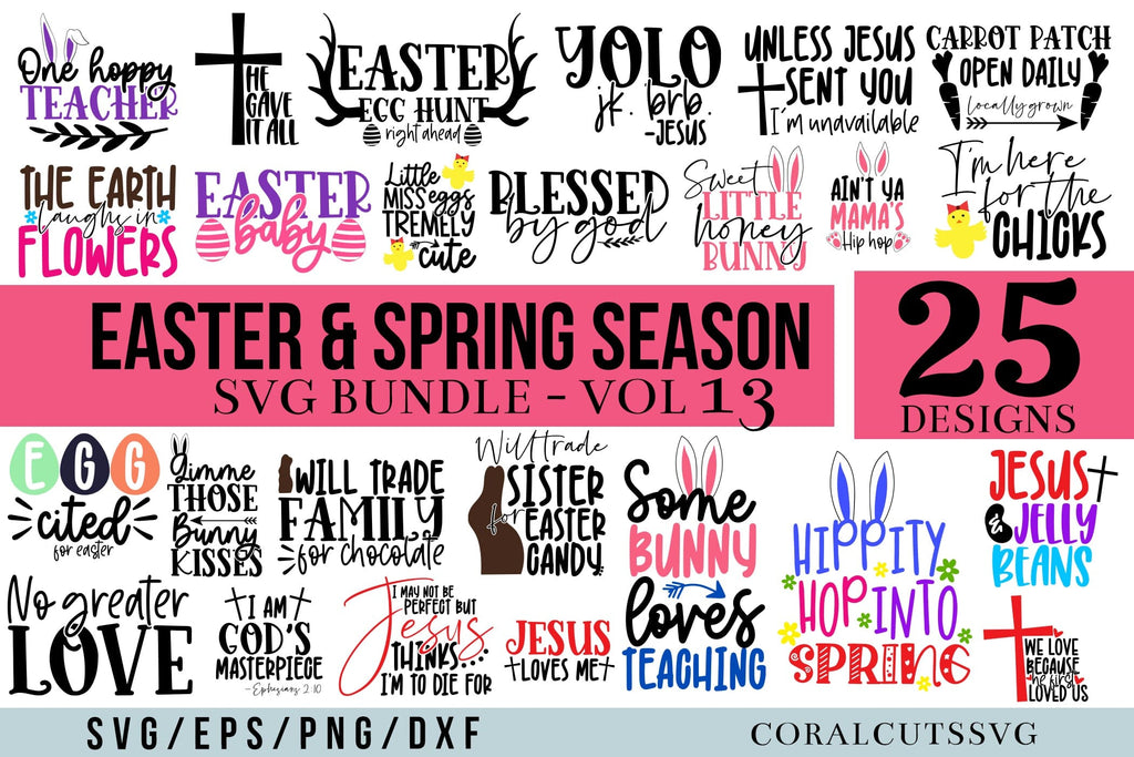 Easter and Spring Season SVG Design Bundle - So Fontsy