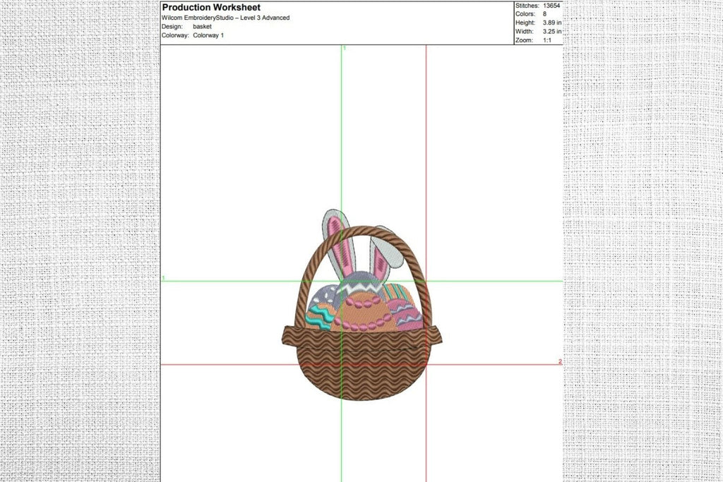 Easter Basket Embroidery Designs - So Fontsy