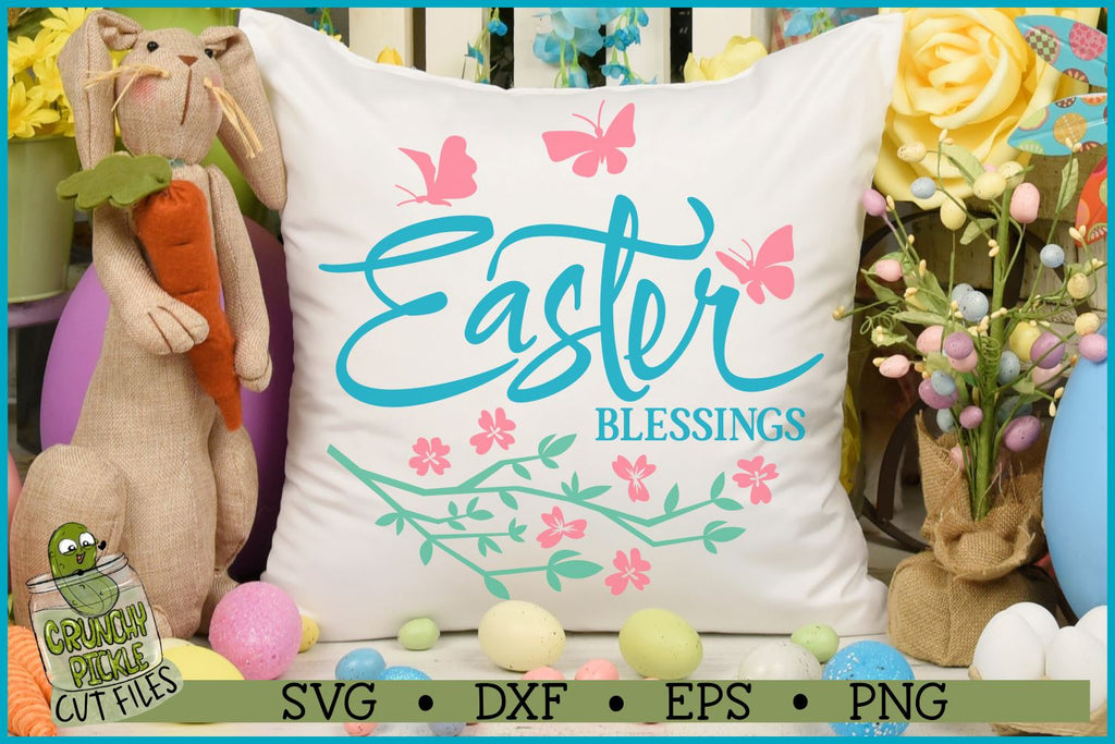Easter Blessings Sign SVG File - So Fontsy