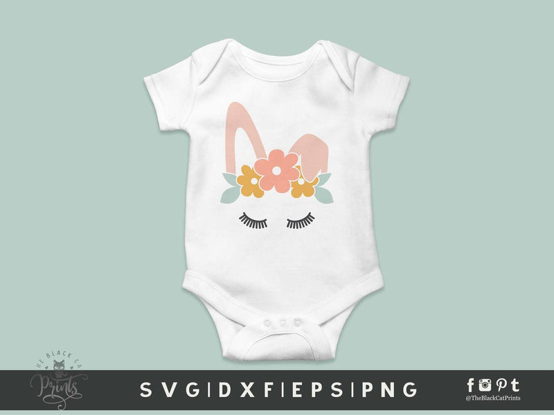 Easter bunny face | Easter Clip Art - So Fontsy