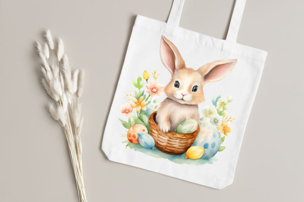Easter Bunny Watercolor Clipart Bundle - So Fontsy