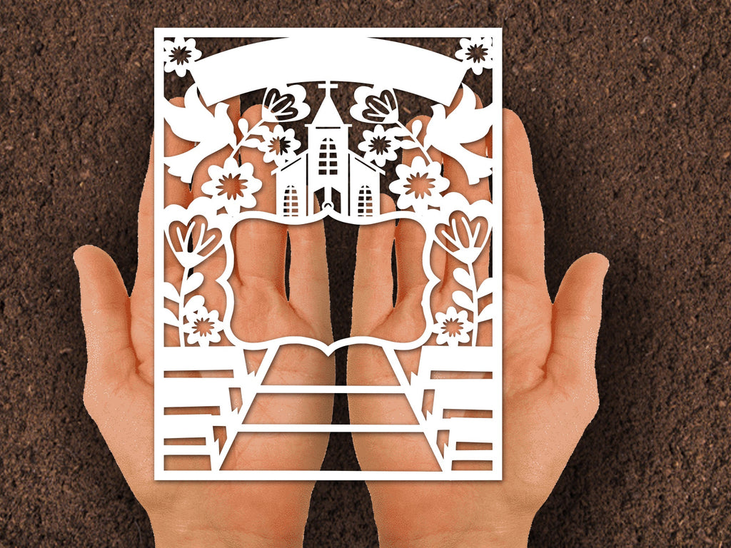 Easter Christianity Church Paper cat Card - So Fontsy