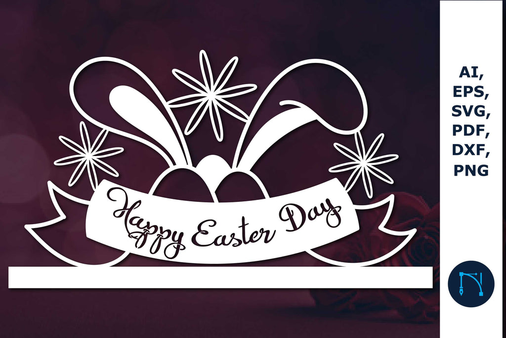 Easter Day Welcome sign Laser cut SVG - So Fontsy