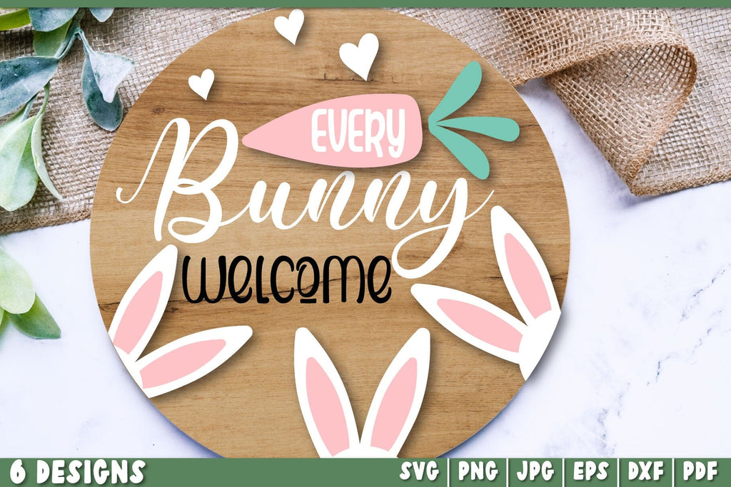 Easter Door Round Signs Bundle | Easter Bundle SVG - So Fontsy