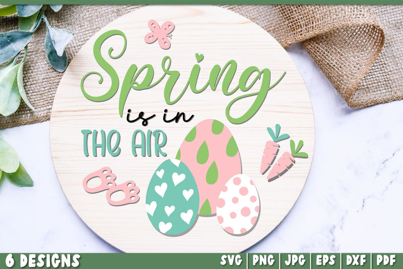 Easter Door Round Signs Bundle | Easter Bundle SVG - So Fontsy