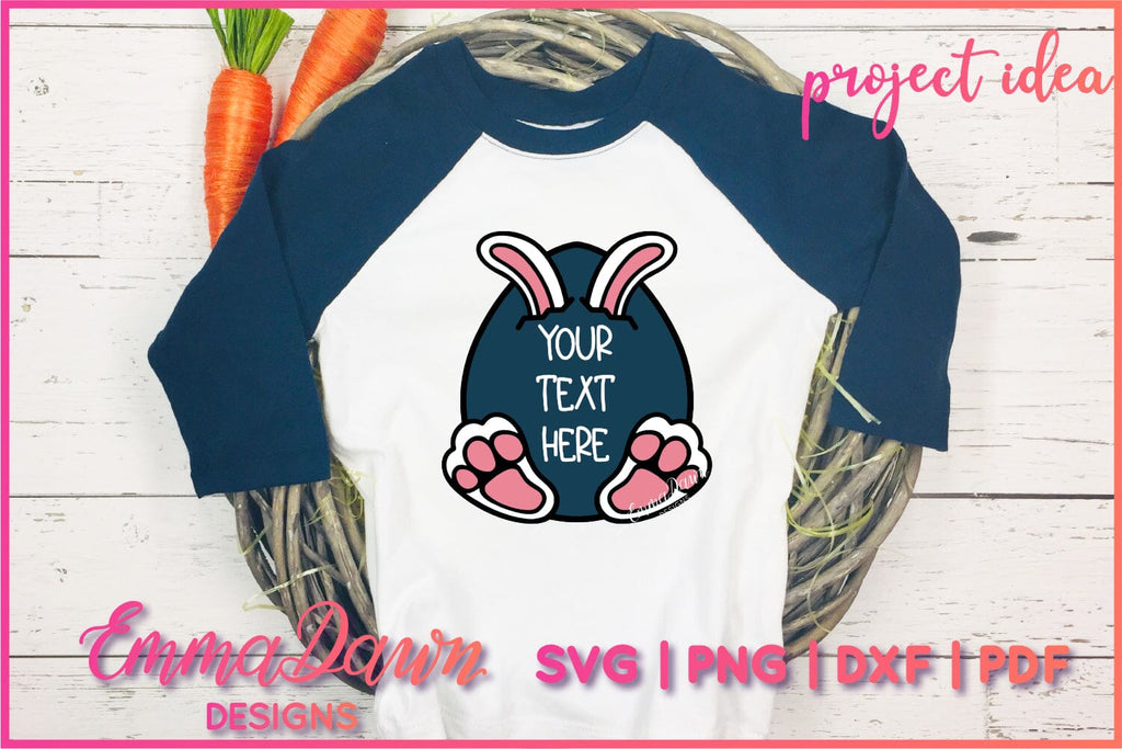 Easter Egg Bunny SVG, Cute Bunny Rabbit SVG - So Fontsy