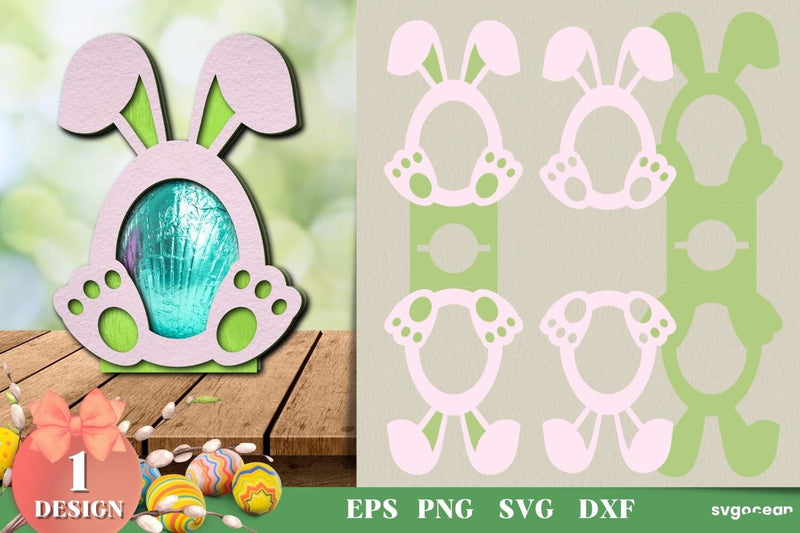 Easter Egg Holder SVG | Candy Holder Template - So Fontsy