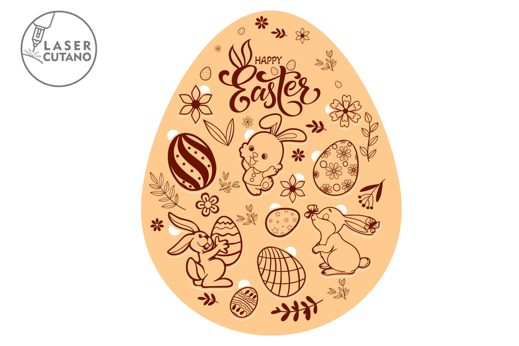 EASTER EGG Puzzle SET OF 3 Laser Cut Files, Easter Kids Designs ...