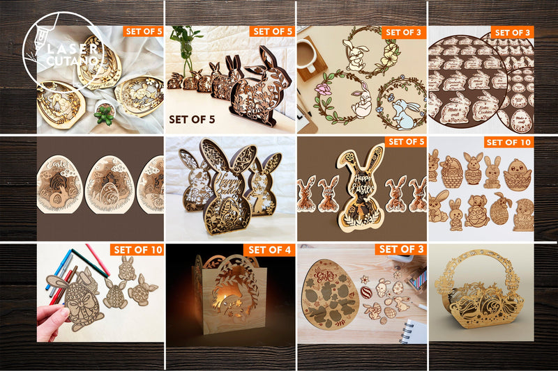 Easter MEGA PACK Laser Cut Designs - So Fontsy