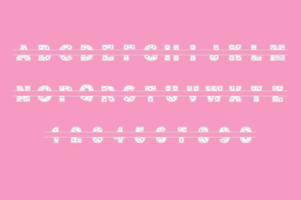 Easter Split Monogram Font - So Fontsy