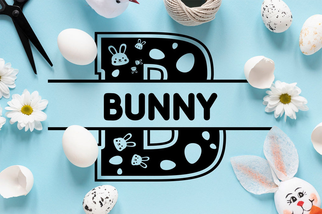 Easter Split Monogram Font - So Fontsy