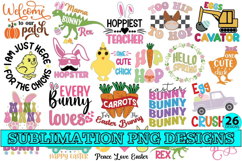 Easter Sublimation Bundle-2 - So Fontsy