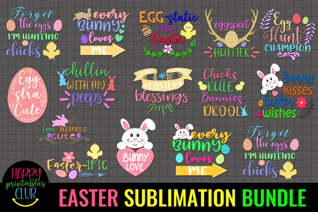 Easter Sublimation Bundle - Sublimation Bundle Easter PNG - So Fontsy
