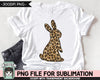 Easter SUBLIMATION design PNG, Leopard Bunny Silhouette png file ...