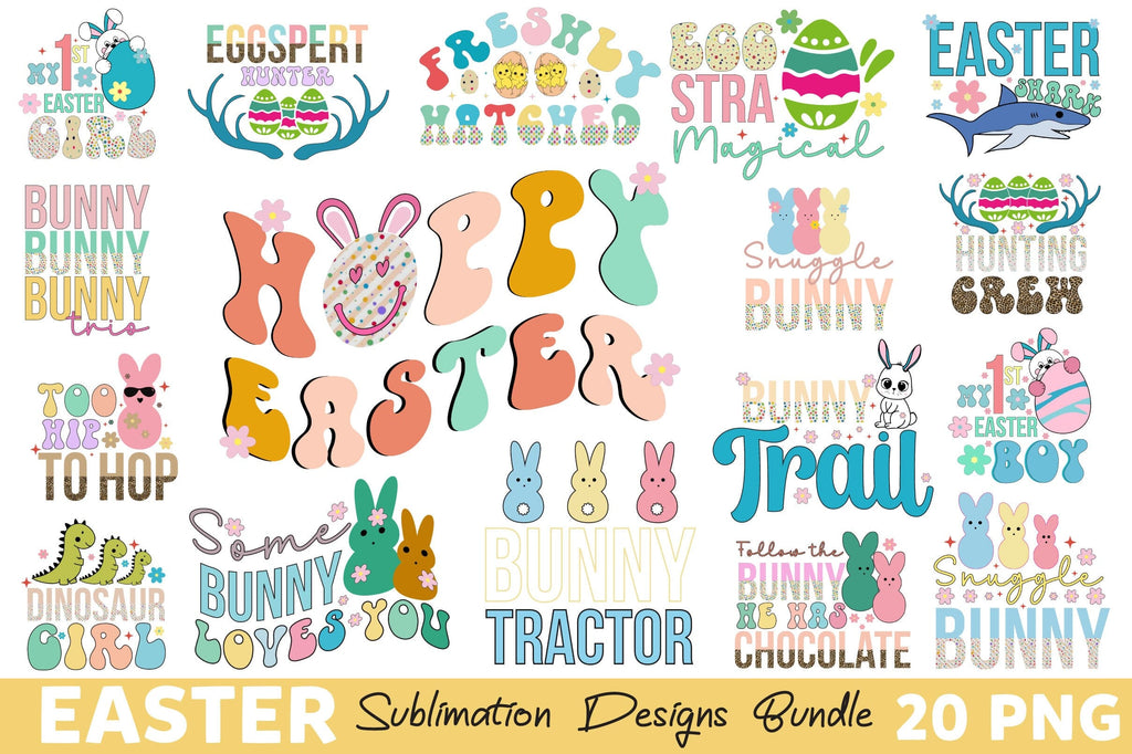 Easter Sublimation Designs Bundle - So Fontsy