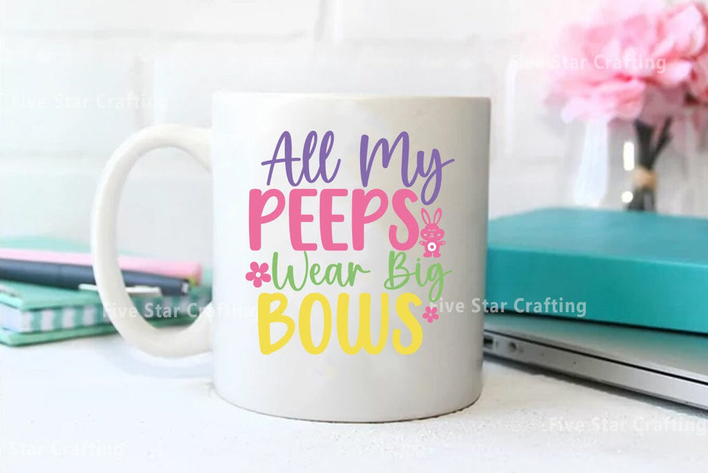Easter SVG Bundle, All my peeps wear big bows - So Fontsy