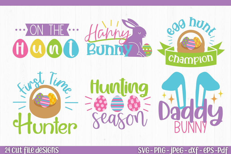 Easter SVG Bundle | Easter Bunny Chicks Eggs Cut Files - So Fontsy