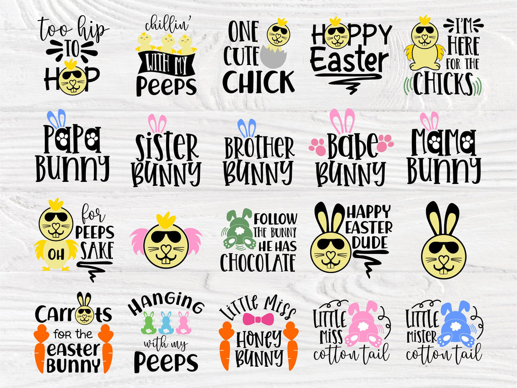 Easter SVG Bundle, Kids Easter Svg, Easter Shirts - So Fontsy