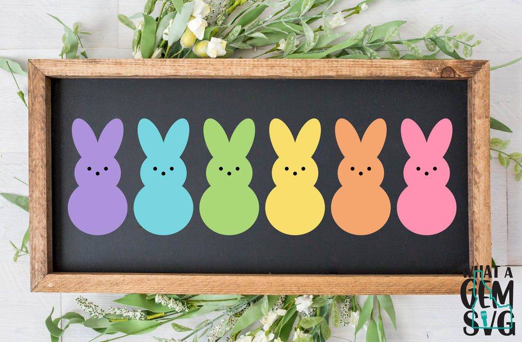Easter SVG | Easter Bunny svg | Happy Easter svg | Marshmallow Peeps S ...