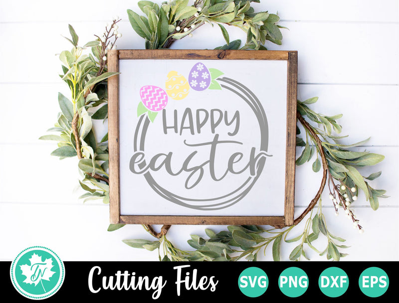 Easter SVG | Easter Sign SVG | Happy Easter SVG - So Fontsy