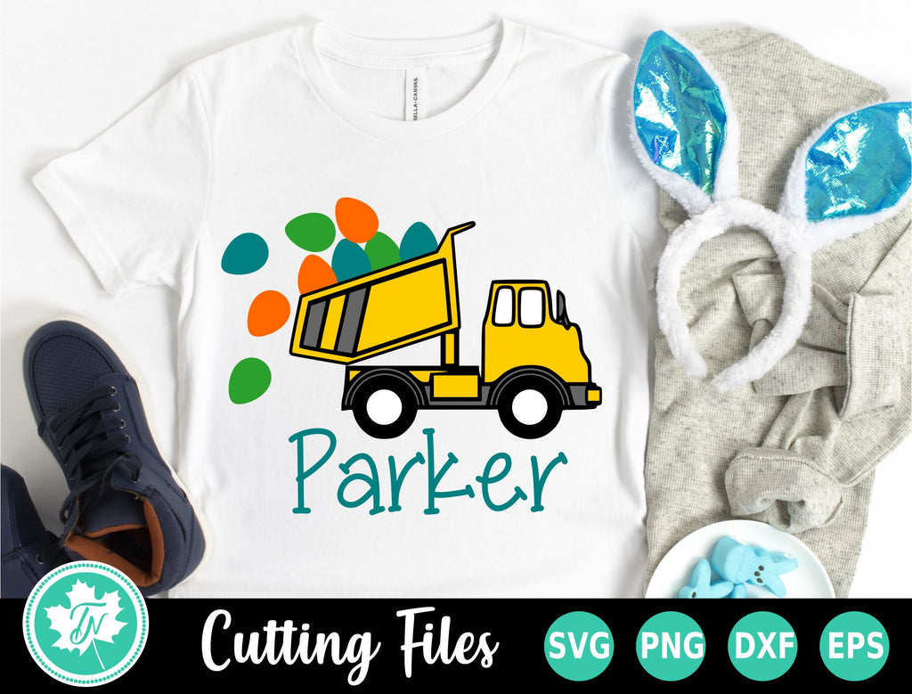 Easter SVG | Easter Truck SVG | Dump Truck SVG - So Fontsy