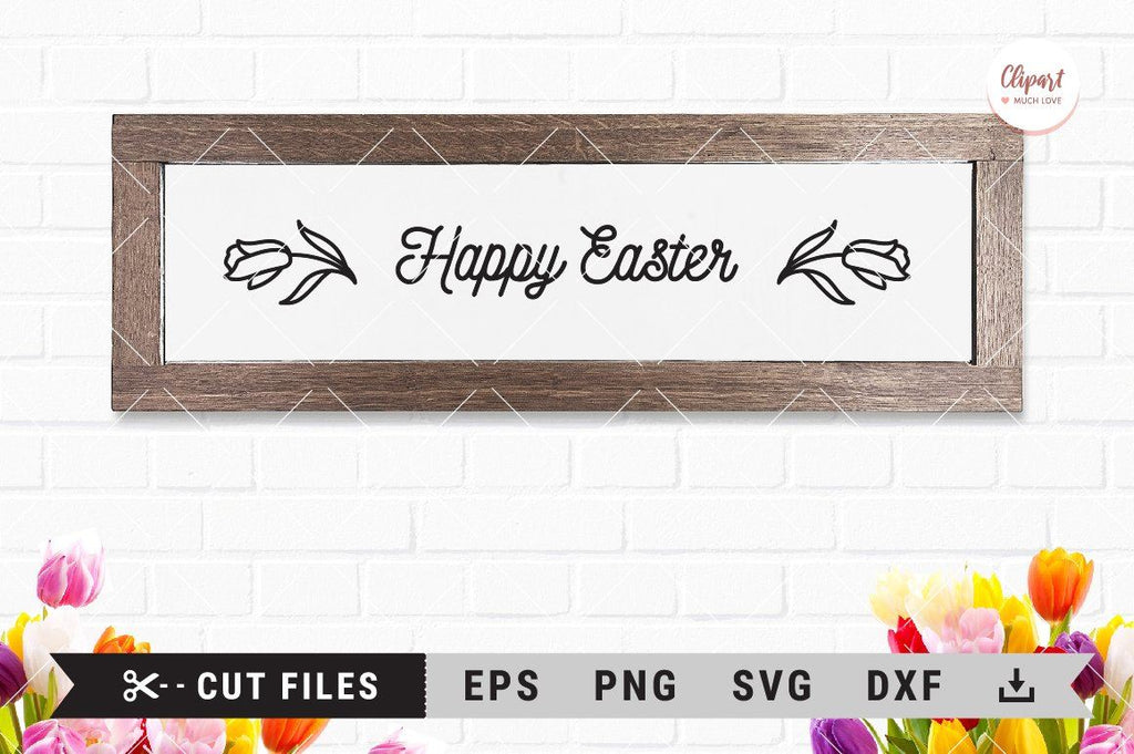 Easter svg files, Easter bunny, Spring flowers, Easter eggs - So Fontsy