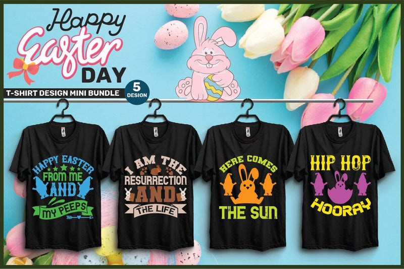 Easter T-shirt Designs - Mini Bundles-5,Easter SVG Bundle, Easter SVG ...