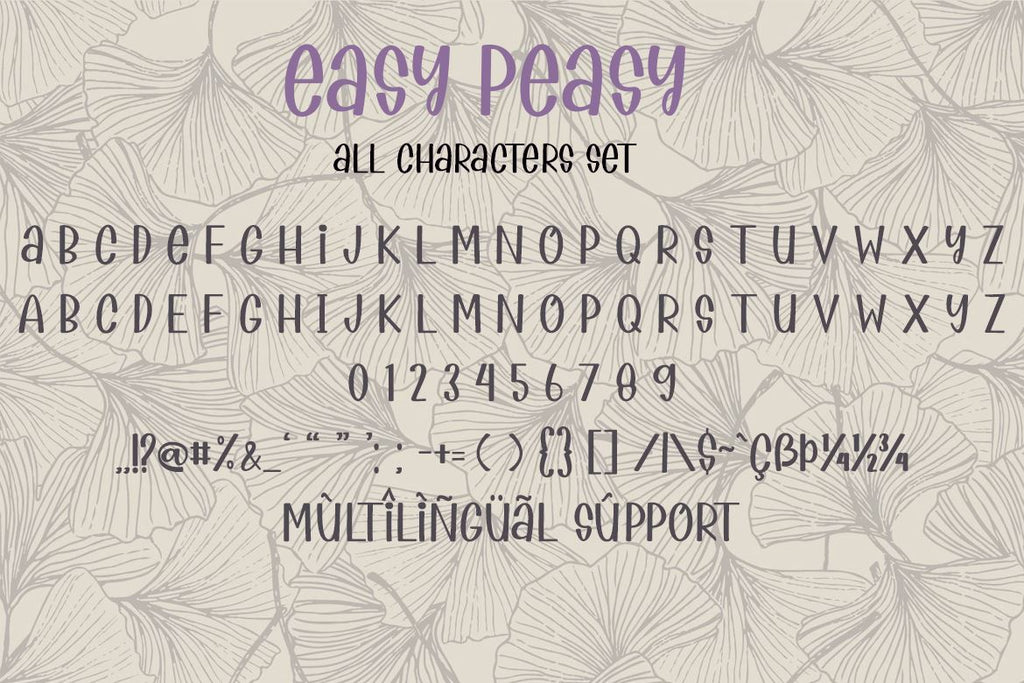 Easy Peasy - So Fontsy