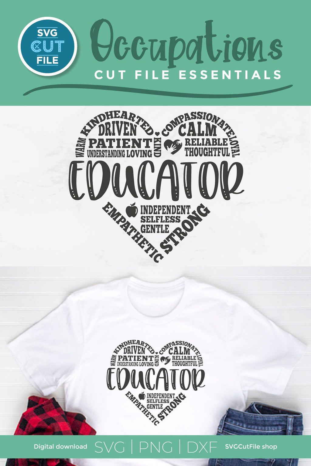 Educator svg, Teacher appreciation svg, teacher word art, school svg ...
